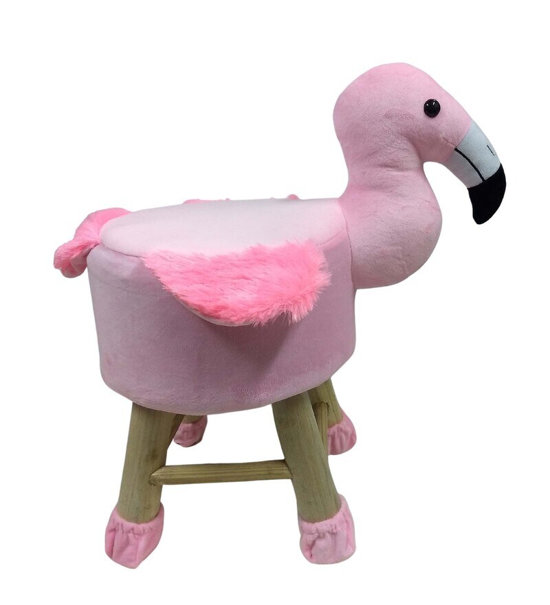Buy Flamingo Kids Stool in Pink Colour by BestP Online - Kids Stools ...
