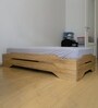 Buy Flute Stackable Single Bed - Teak Online - Single Beds - Beds ...