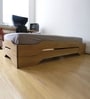 Buy Flute Stackable Single Bed - Teak Online - Single Beds - Beds ...