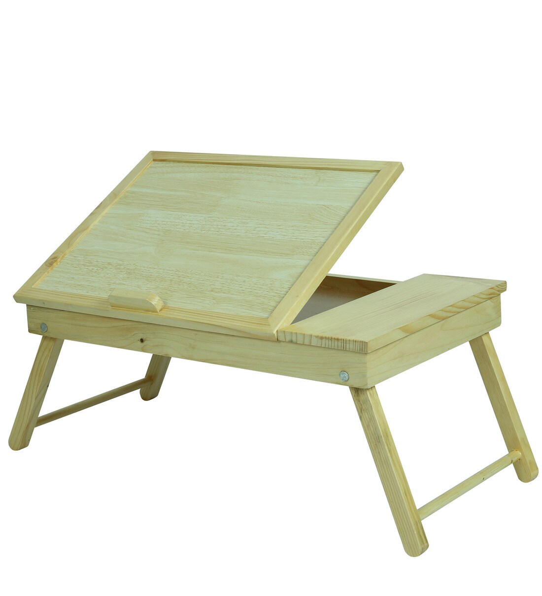 Buy Matize Solid Wood Portable Table in Natural Finish Online ...