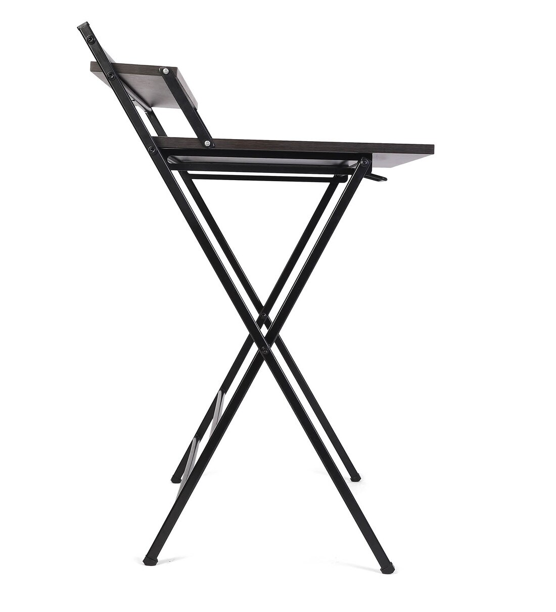 Buy Futura Folding Study Table in Black Colour by Woodware Online ...