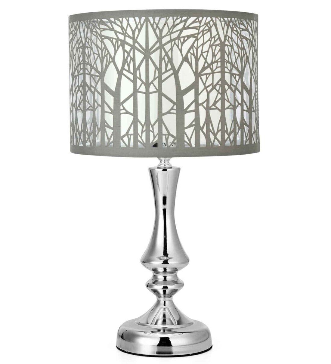 Buy Forest Trees Table Lamp Silver By @Home Online - Metal Night Lamps ...