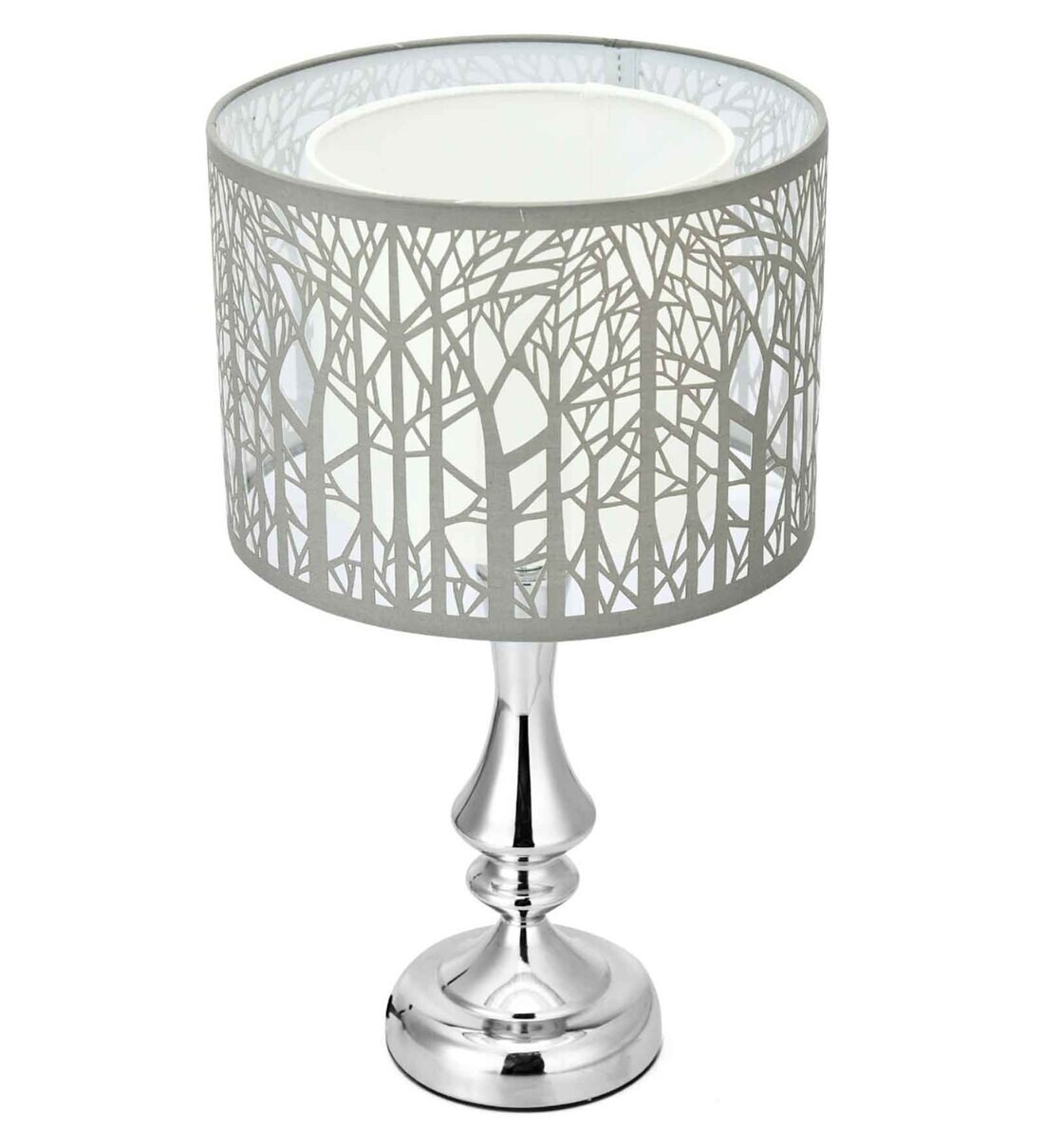 Buy Forest Trees Table Lamp Silver By @Home Online - Metal Night Lamps ...