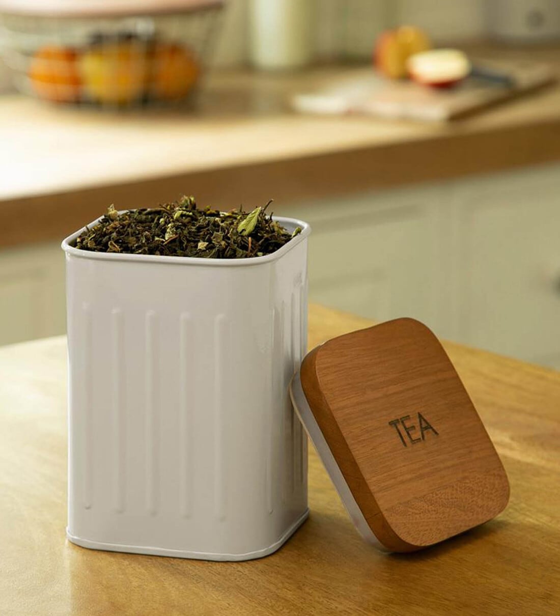 Buy Four Square 1 Ltr Metal Tea Container by Ellementry at 10% OFF by ...