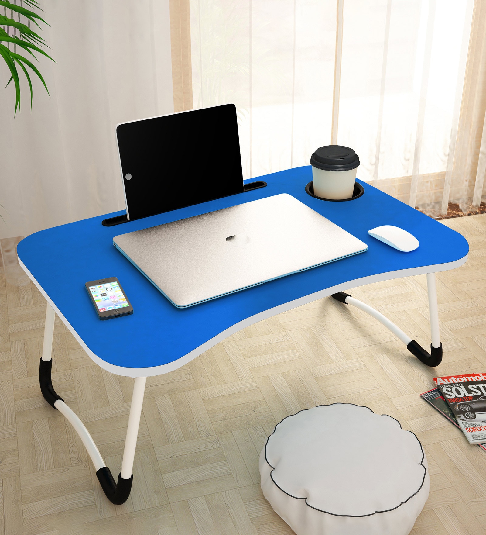 Buy Mercury Portable Table in Light Blue Finish at 66% OFF by Story ...