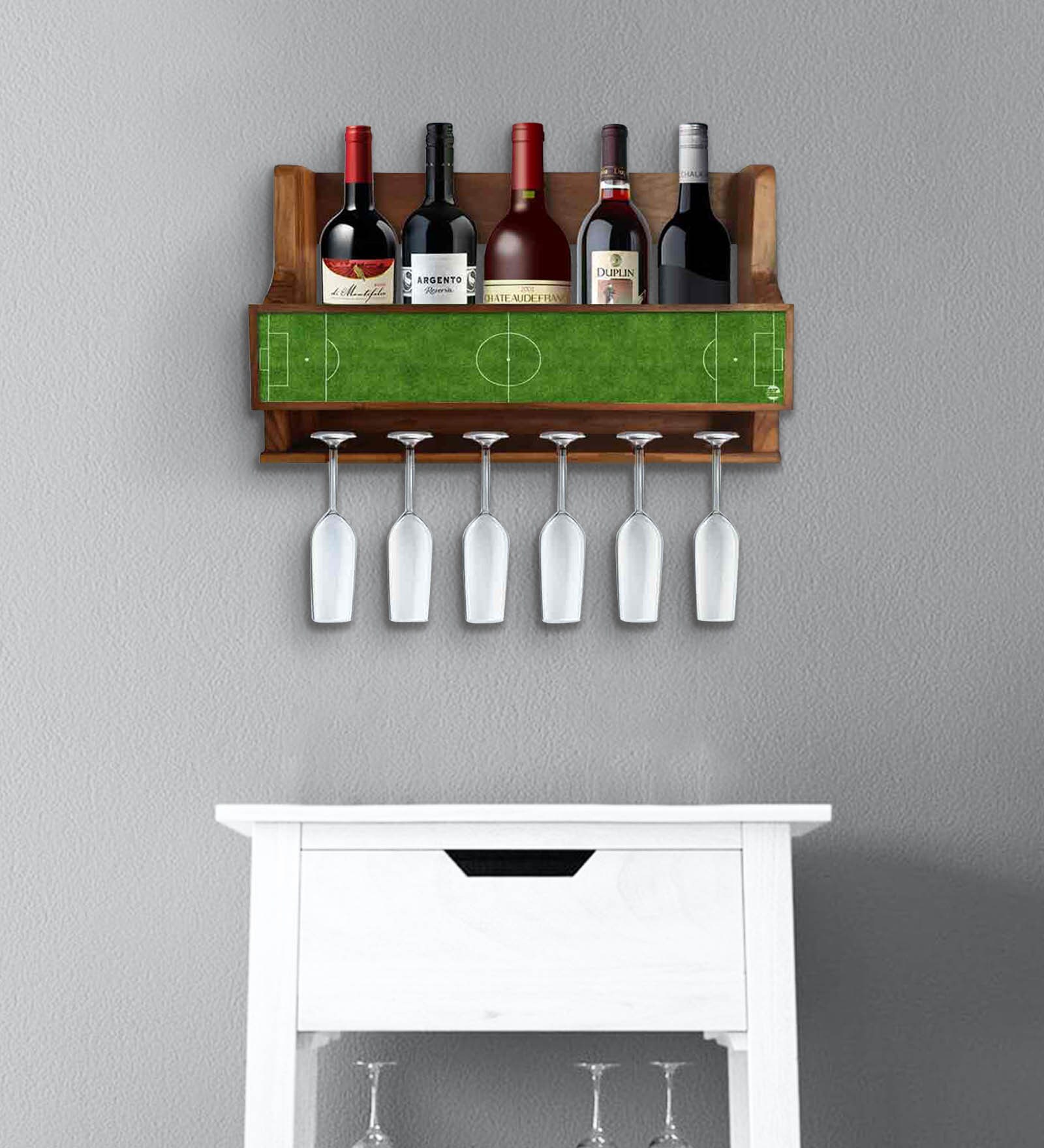 Buy Football Wine Rack in Natural Brown Finish at 12% OFF by NUTCASE ...