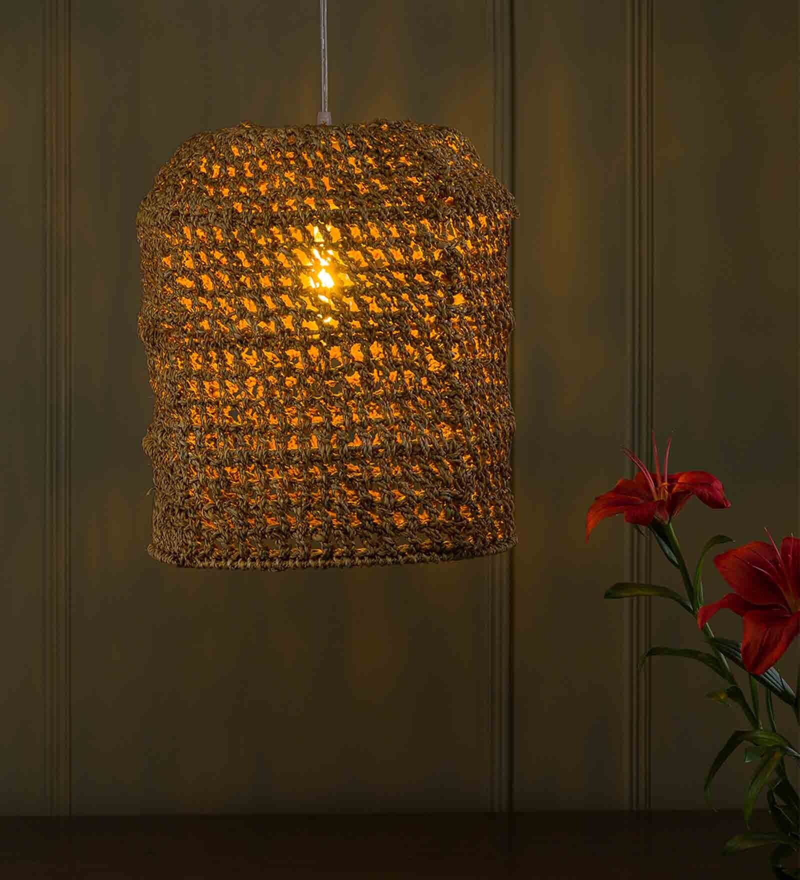 Buy Solitaire Forrest Natural Natural Fiber Hanging Light at 24% OFF by ...