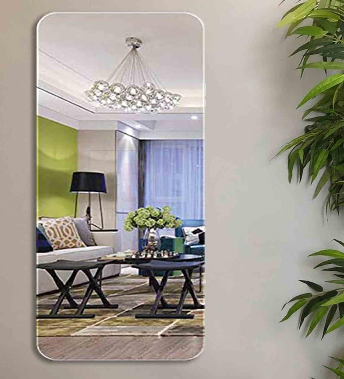 Buy Frameless bathroom Decorative Mirror in Transparent Colour at 12% ...