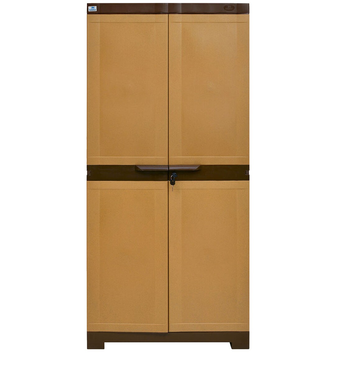 Buy Freedom Plastic Shoe Cabinet in Sandy Brown & Dark Brown Finish ...