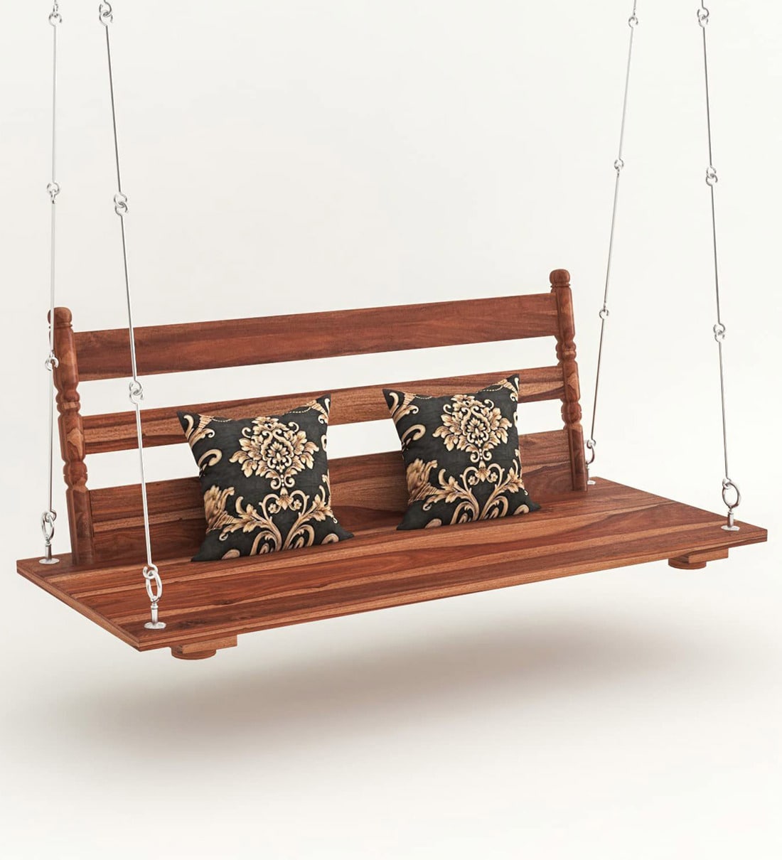 Buy Freestyle Solid Wood Swings in Honey Finish by AD Planet Online ...