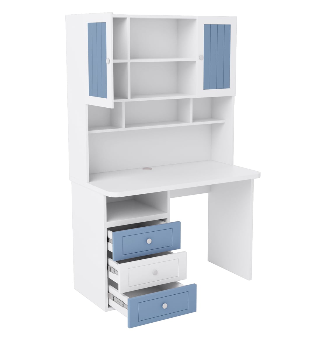 Buy French Collection Kids Study Table in Blue Finish by Alex Daisy ...