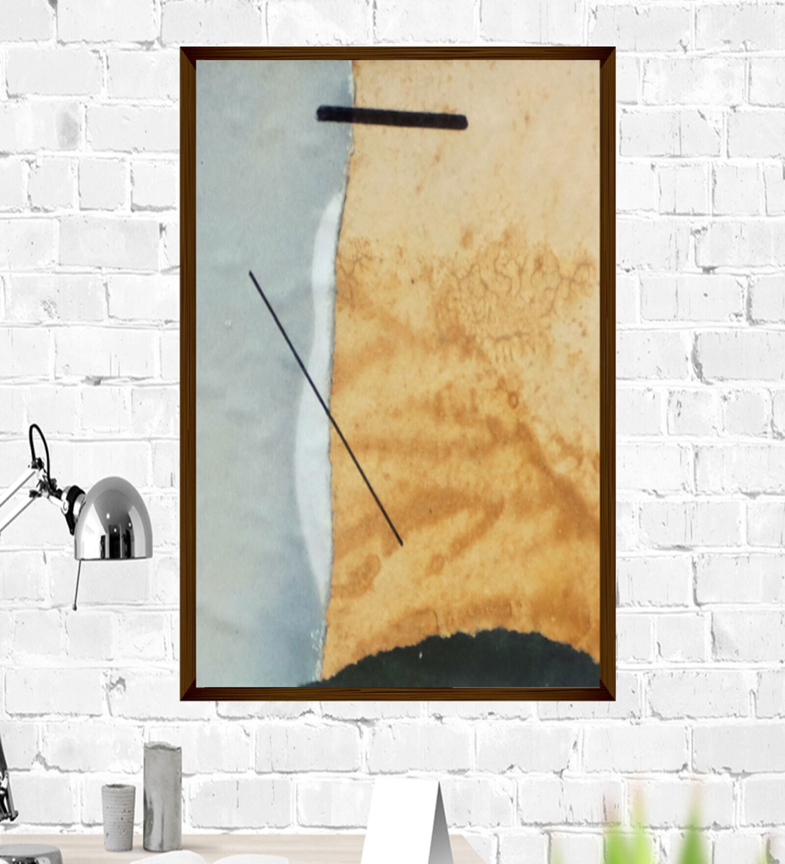 Buy Framed Canvas Abstract Painting (16X18 Inches) By The Art House at ...