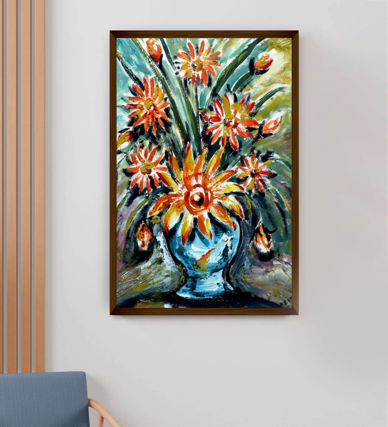 Buy Framed Canvas Abstract Painting (16X18 Inches) By The Art House at ...