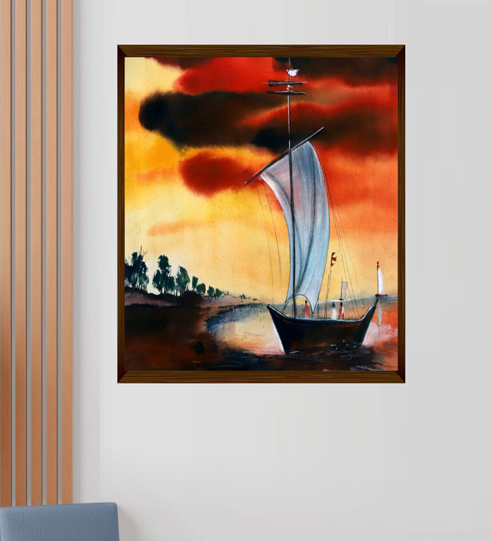 Buy Framed Canvas Abstract Painting (20X30 Inches) at 32% OFF by THE ...