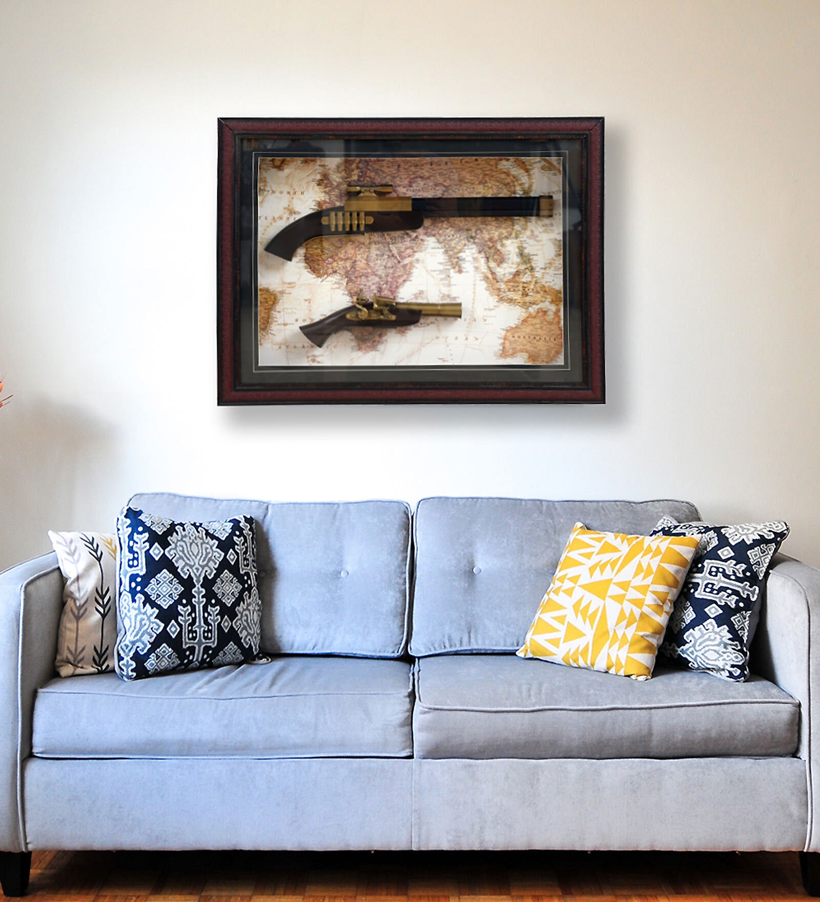 Buy Framed Gun Wall Hanging Showpiece By Craft Tree at 37% OFF by Craft ...