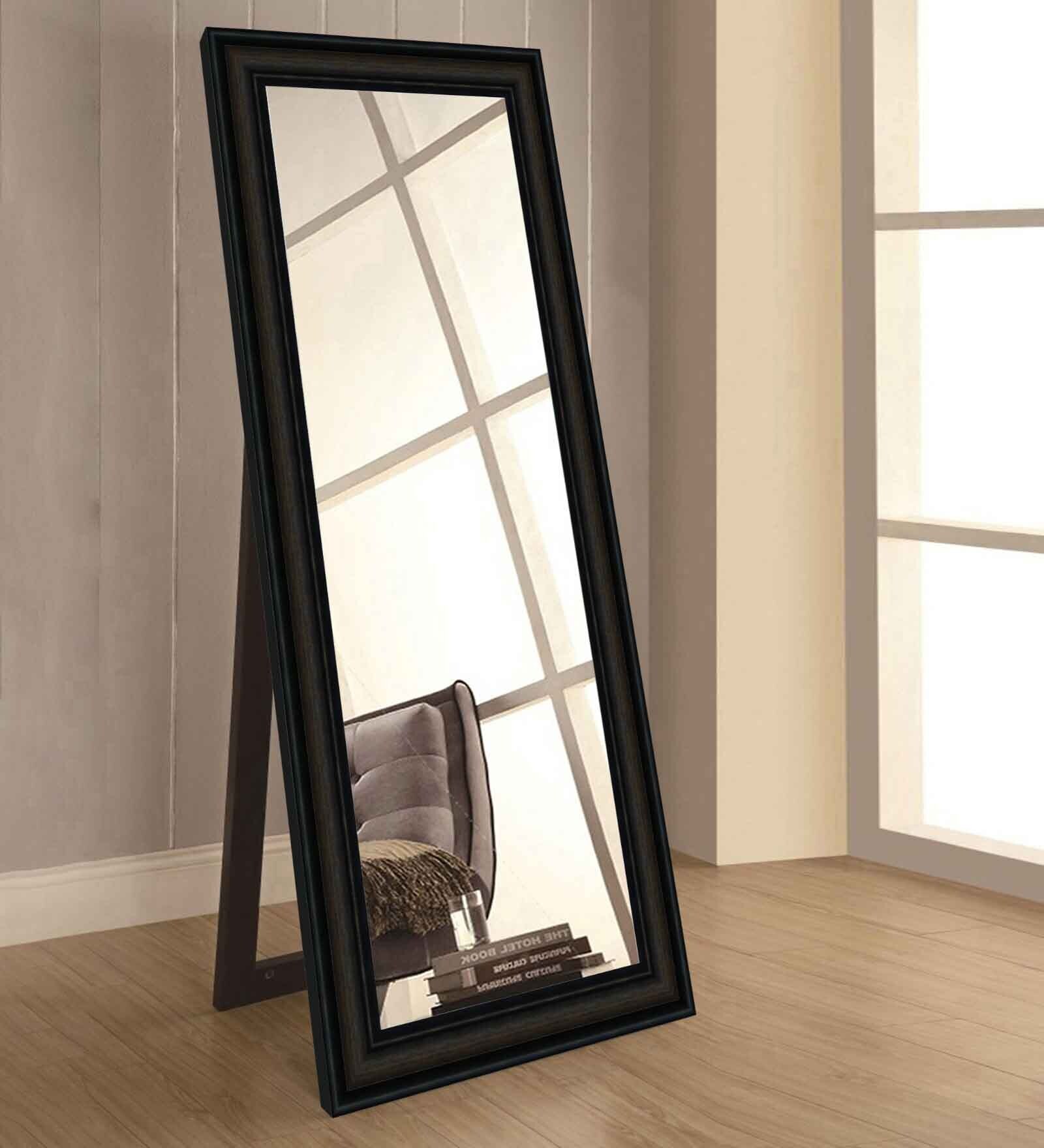 Buy Brown Synthetic Wood Graphic Floor Mirror at 24% OFF by Elegant ...