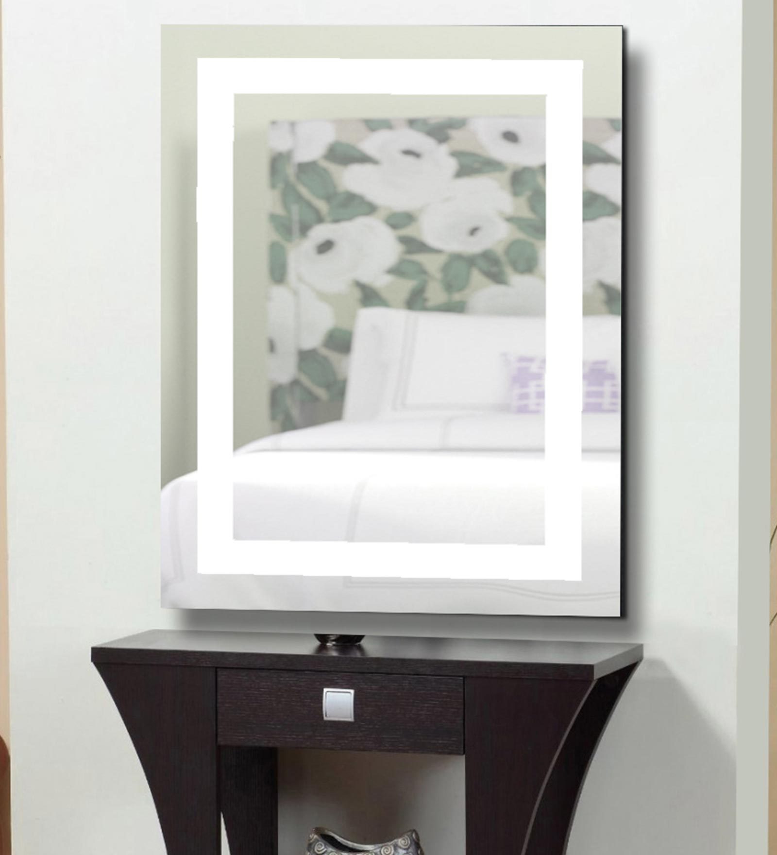 Buy Glass Rectangle Wall Mirror in Transparent colour at 24% OFF by ...