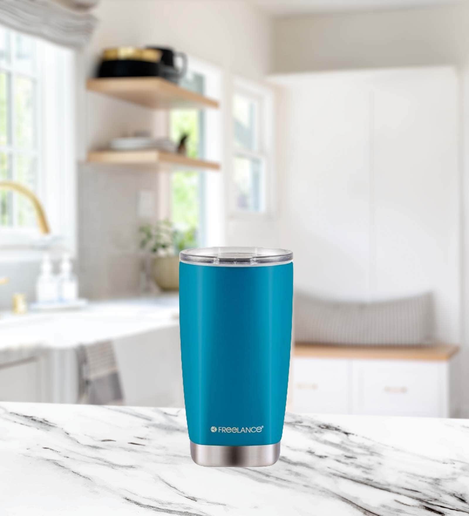 Buy Blue Vulcan 350ml Stainless Steel 1 Pc Vacuum Coffee Tumbler at 5% ...