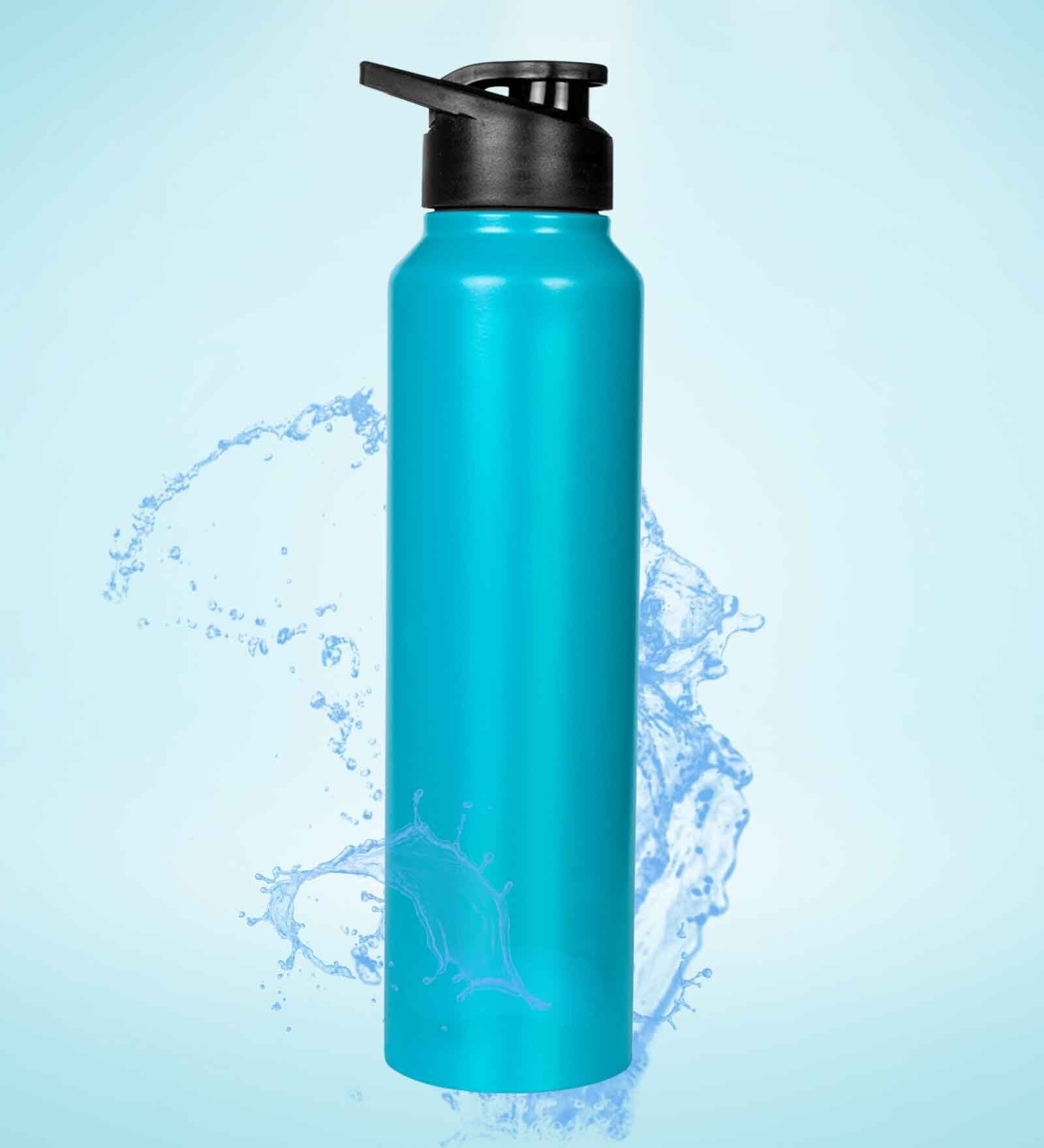 Buy Turquoise 1 Ltr Stainless Steel Water Bottle at 62% OFF by ...