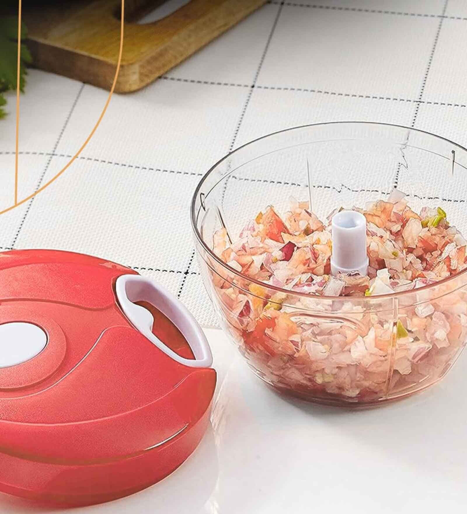 Buy Multipurpose Polypropylene 400ml Vegetable Chopper with 3 Blades at ...