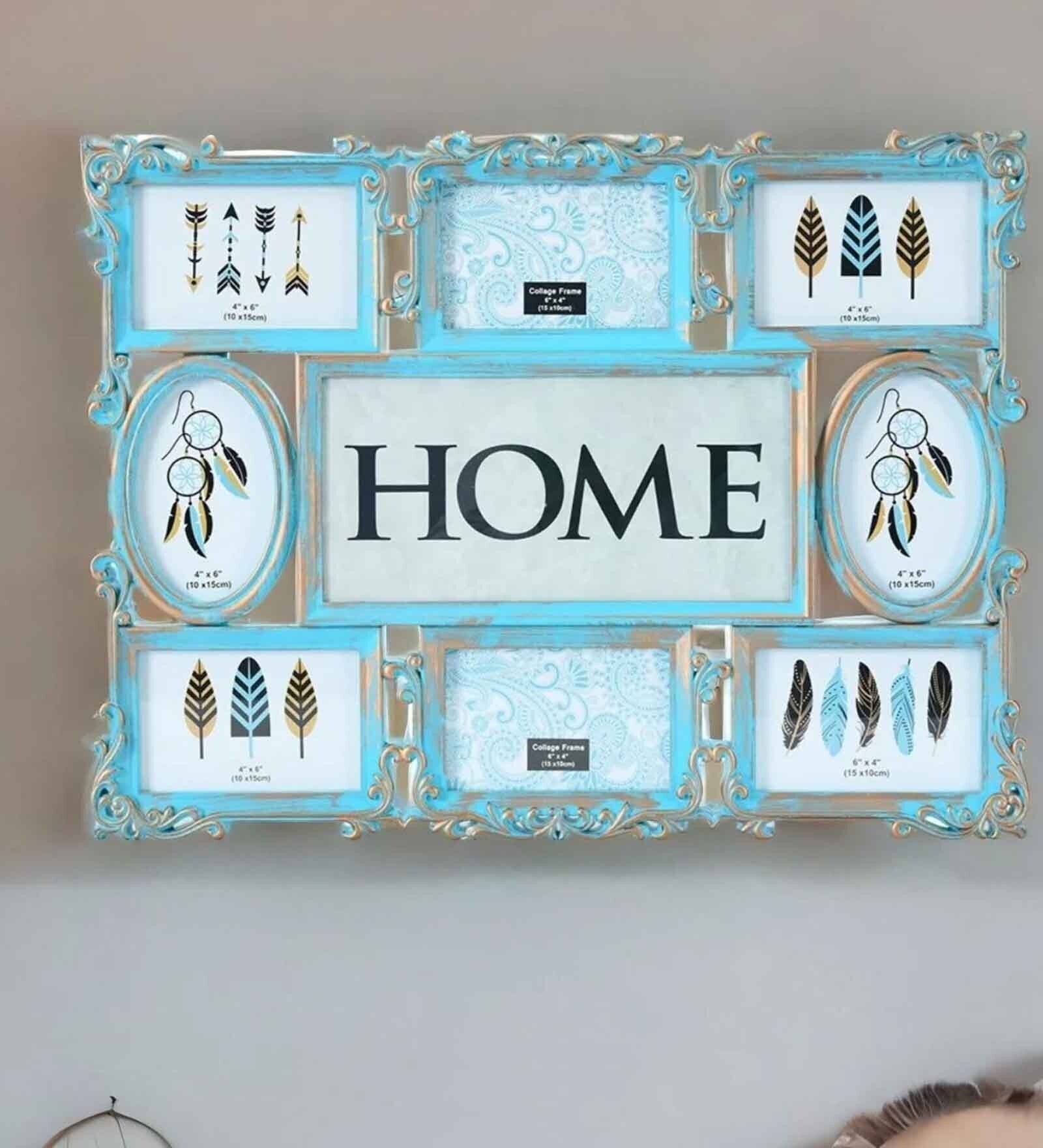 Buy Set of 8 Blue Polypropylene Collage Photo Frames at 100% OFF by ...