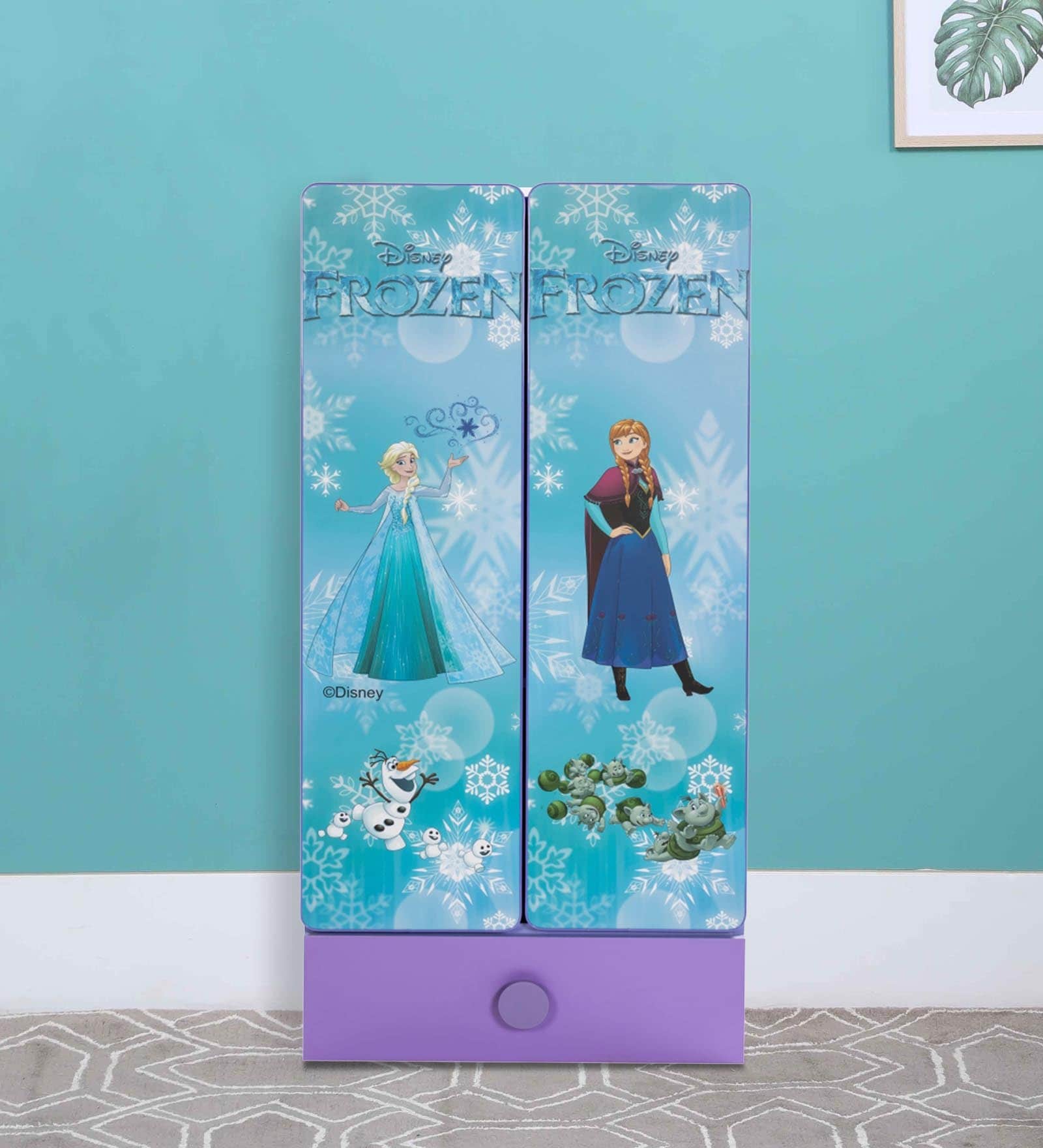 Buy Frozen Themed Cabinet with Drawer Storage in Blue Colour at 19% OFF ...