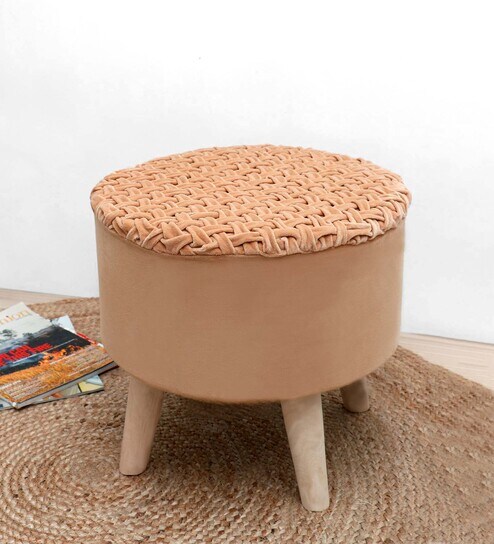 Buy Fresno Fabric Seating Stool in Rust Colour at 100% OFF by Sheen ...