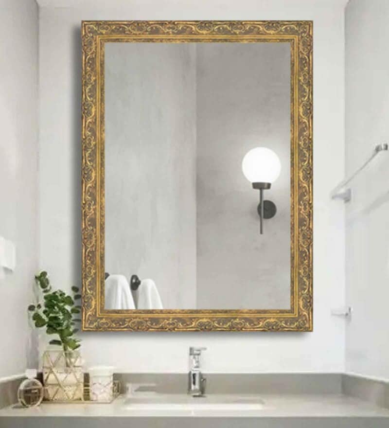 Buy Framed Rectangular Decorative Wall Mirror By Elegant Arts And ...