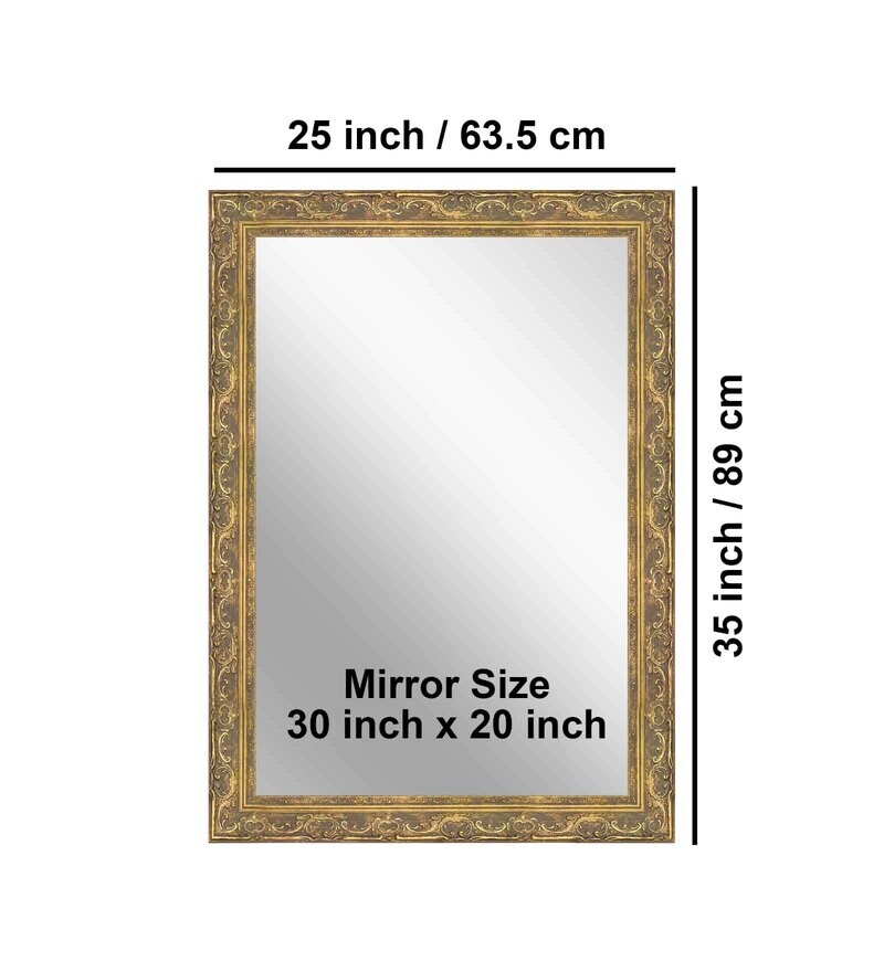 Buy Framed Rectangular Decorative Wall Mirror By Elegant Arts And ...