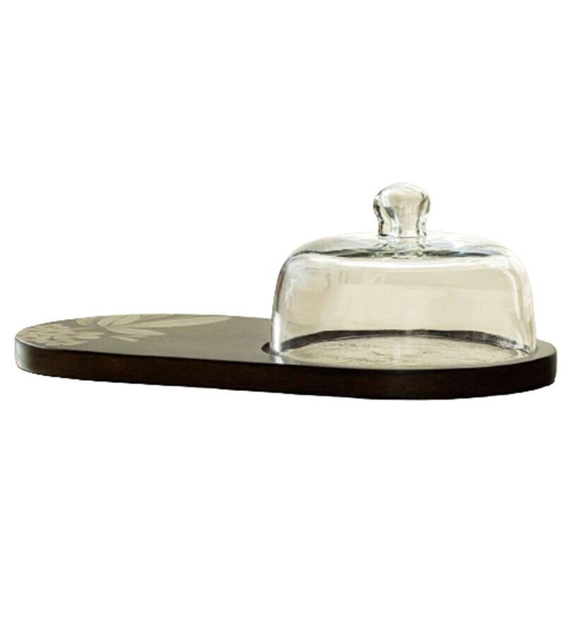 Buy Frangipani Wooden Cloche with Base by Ellementry Online - Cloche ...