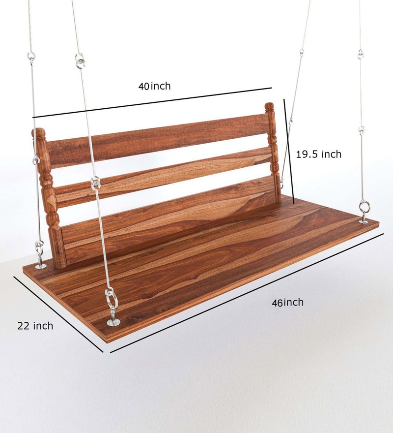 Buy Freestyle Solid Wood Swings in Honey Finish by AD Planet Online ...