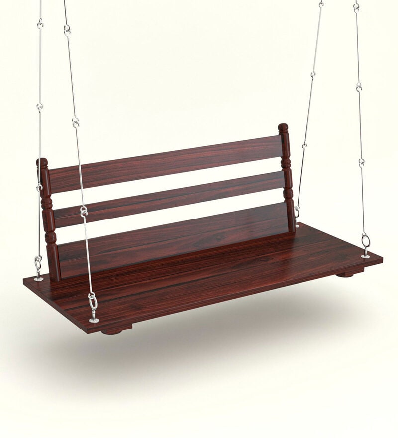 Buy Freestyle Solid Wood Swings in Teak Finish by AD Planet Online ...