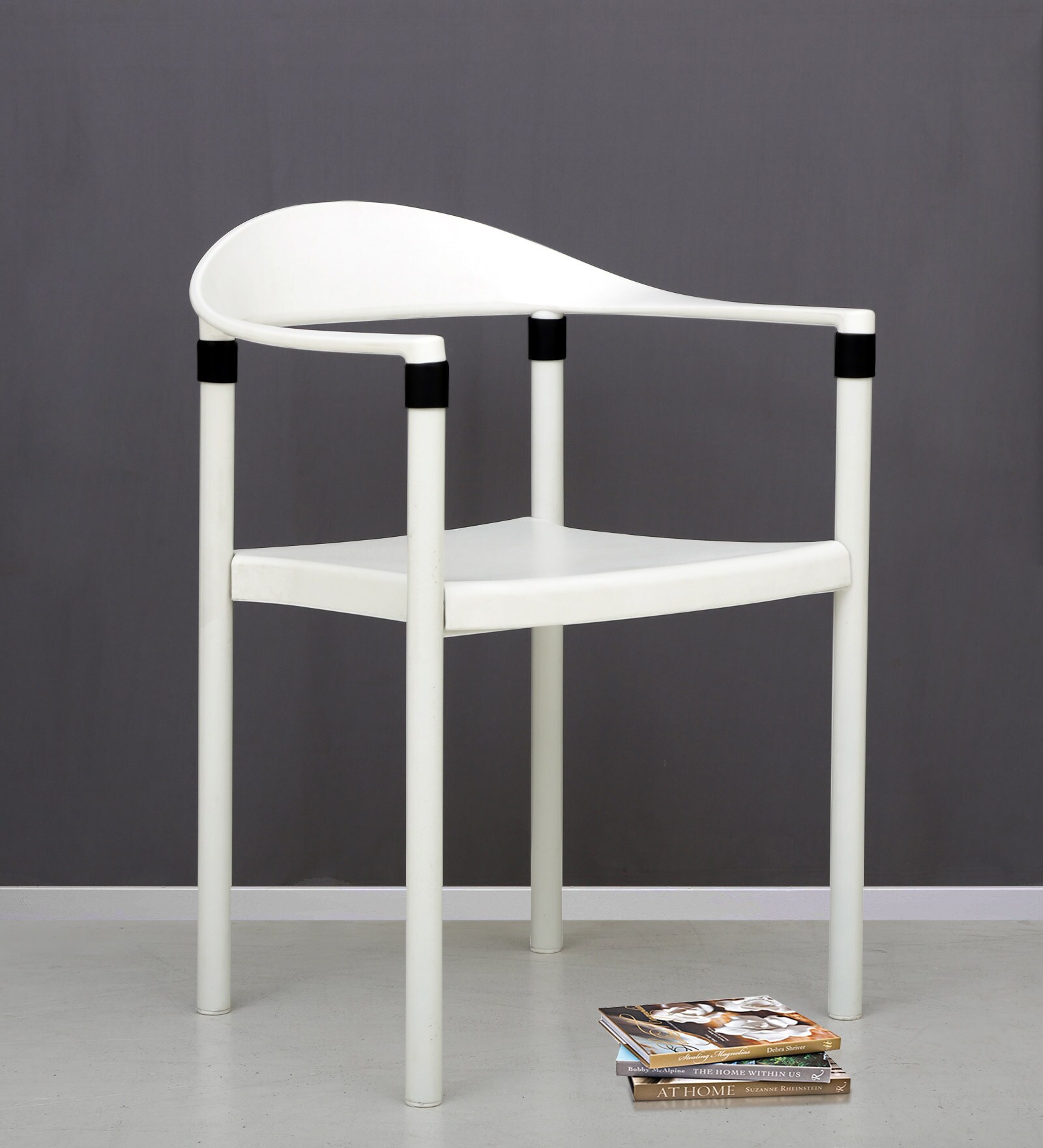 Buy Fury Accent Metallic Chair in White Colour by Furnitech Online ...