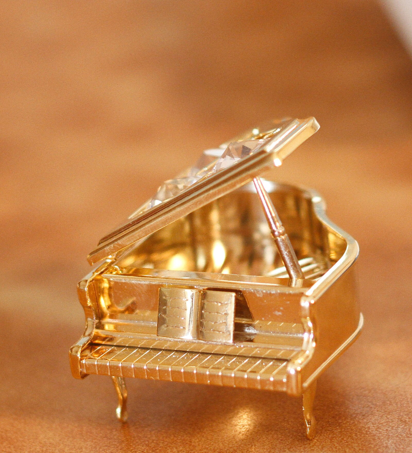 Buy 24K Gold Plated with Swarovski Crystals Piano Showpiece by Gold N ...