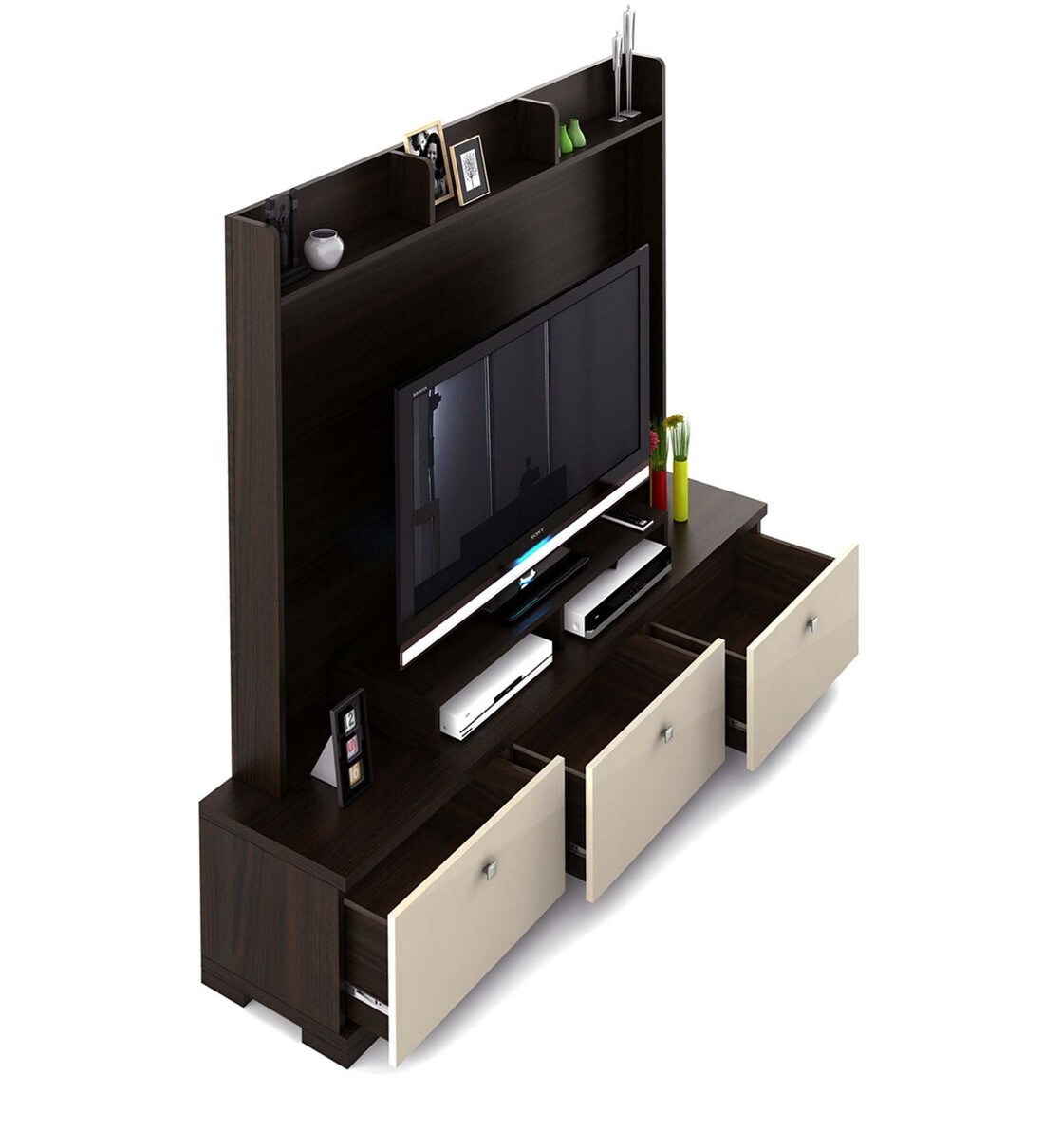 Buy Galaxy TV Unit in Fumed Oak Melamine Finish for TVs up to 43 ...