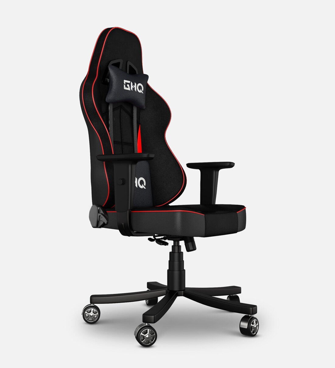 Buy Overpowered Gaming Chair in Black and Red Colour by Gaming HQ ...