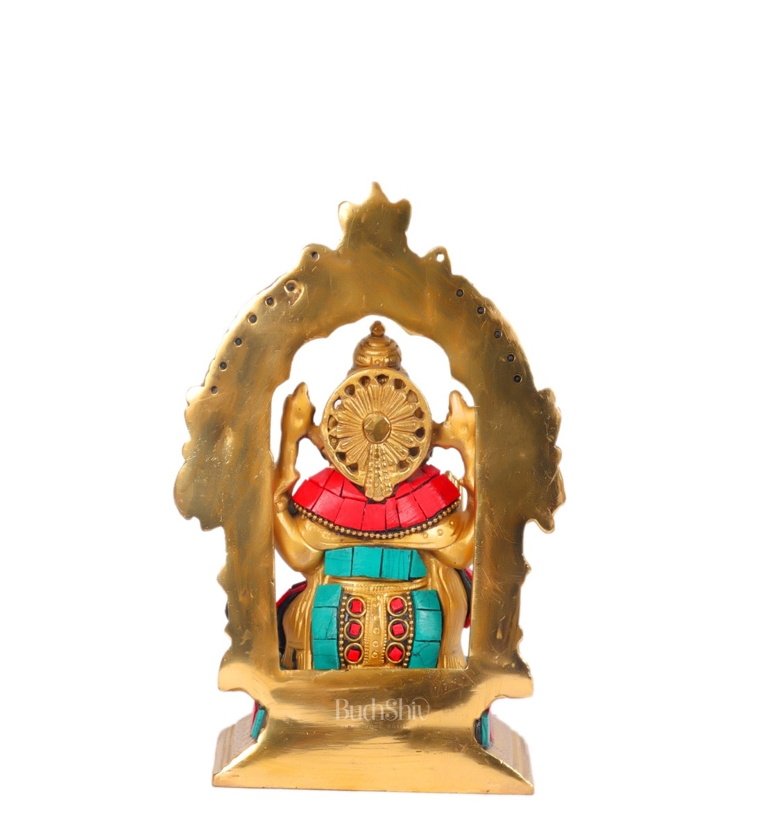 Buy Ganesha Throne Brass Religious Idol by BudhShiv Online - Ganesha ...