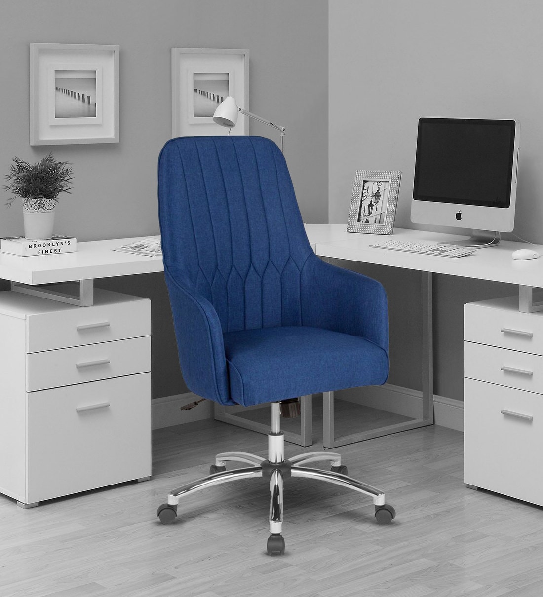 Buy Gans High Back Executive Chair In Blue Colour at 40% OFF by ...