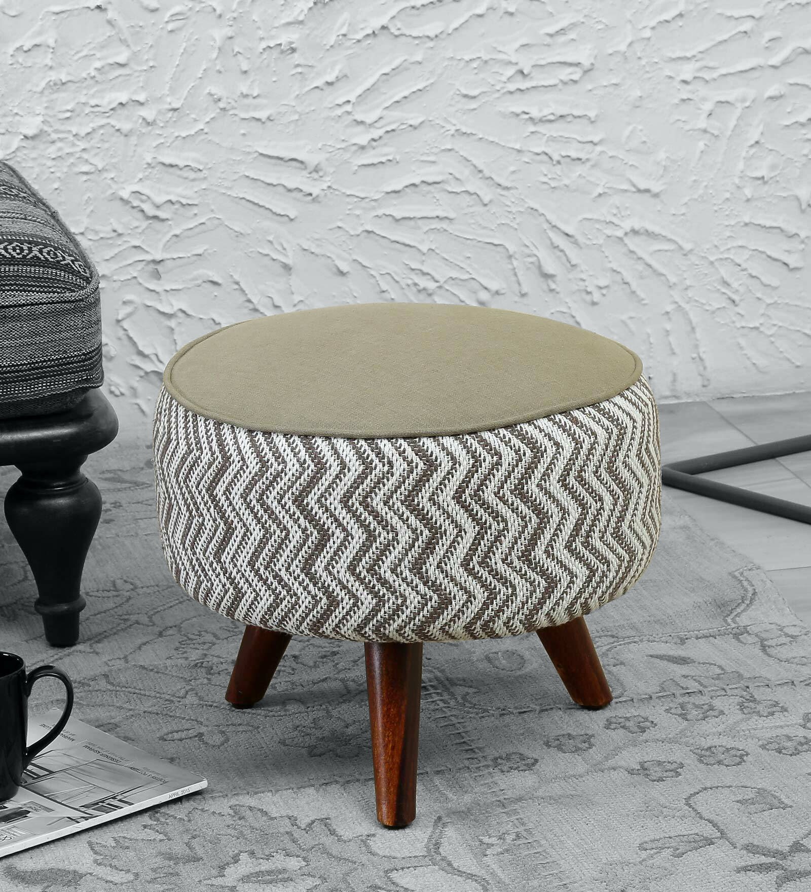 Buy Gabby Fabric Foot Stool in at 29% OFF by Bohemiana from Pepperfry ...