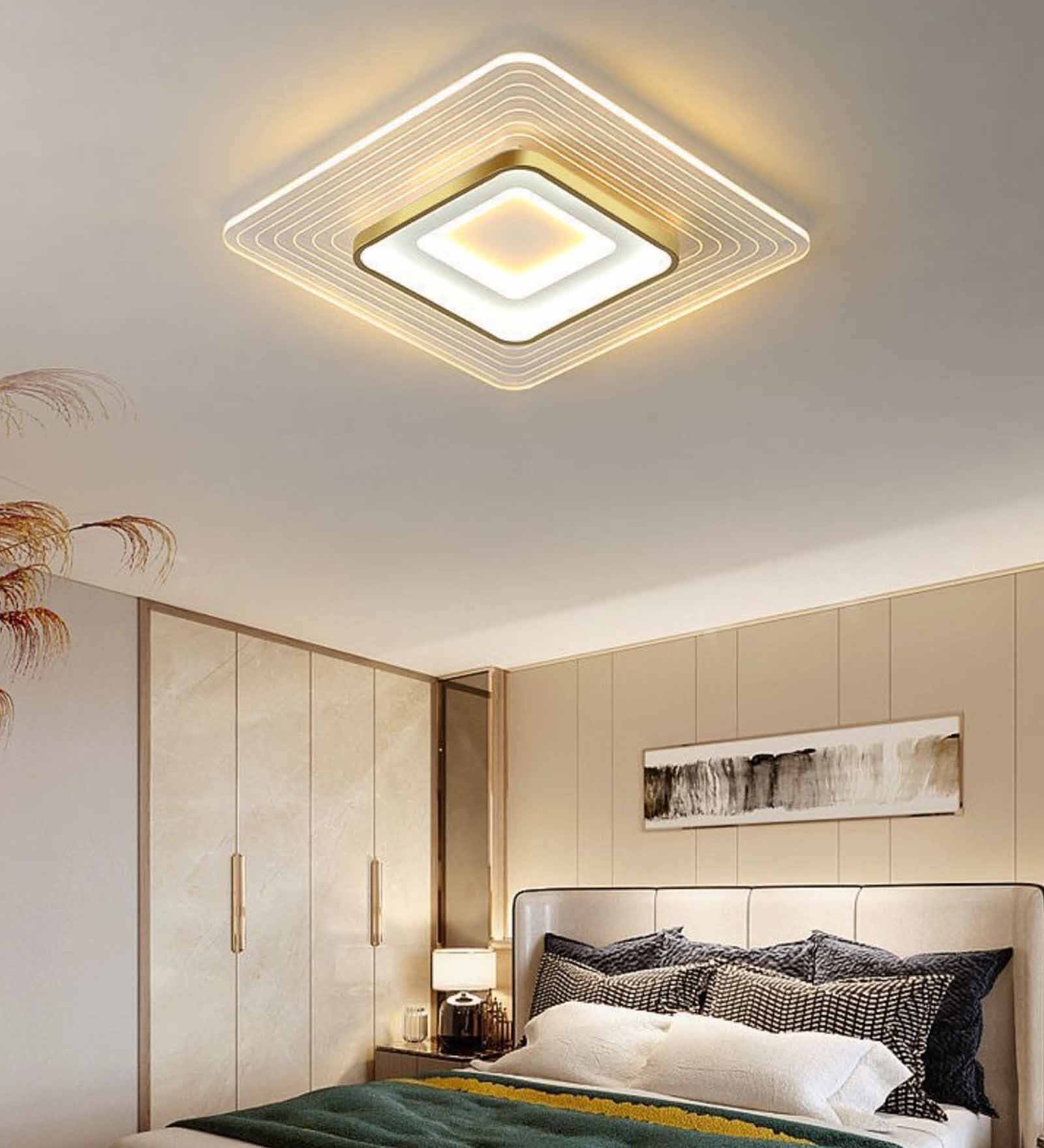 Buy Gallant Gold And White Metal Smart Chandelier at 38% OFF by ...