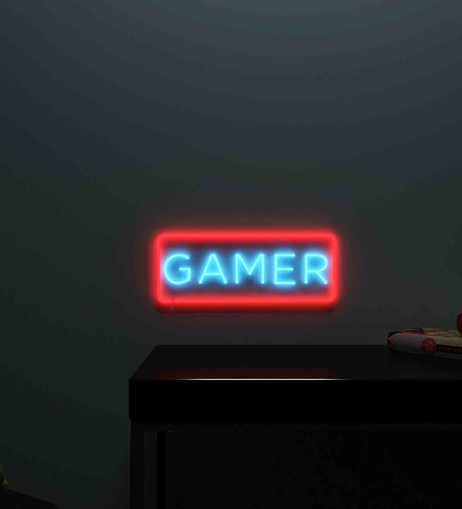 Buy Gamer Neon LED Light at 33% OFF by WallMantra | Pepperfry