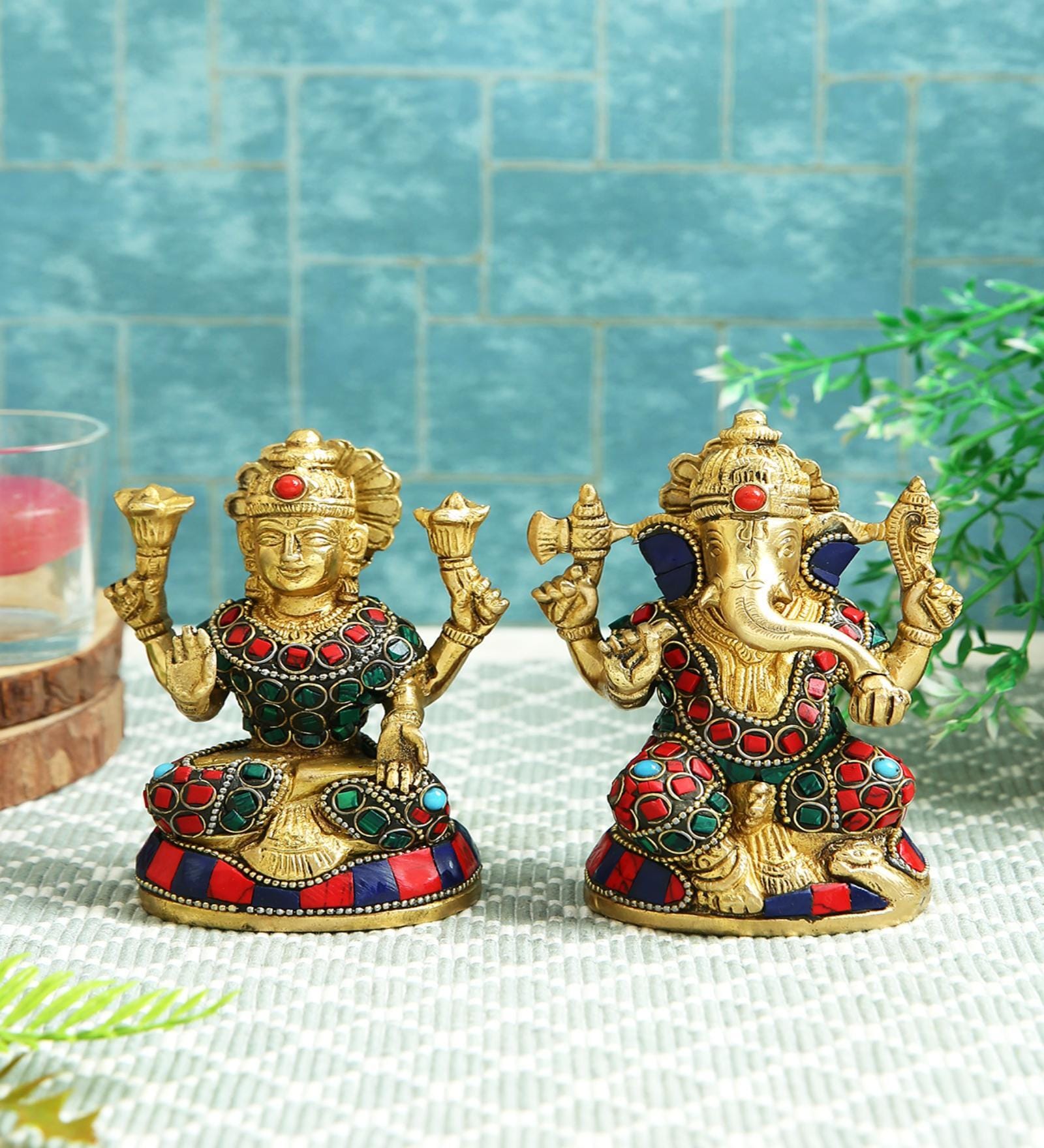 Buy Ganesh Multicolour Brass Idol at 41% OFF by Imli street | Pepperfry