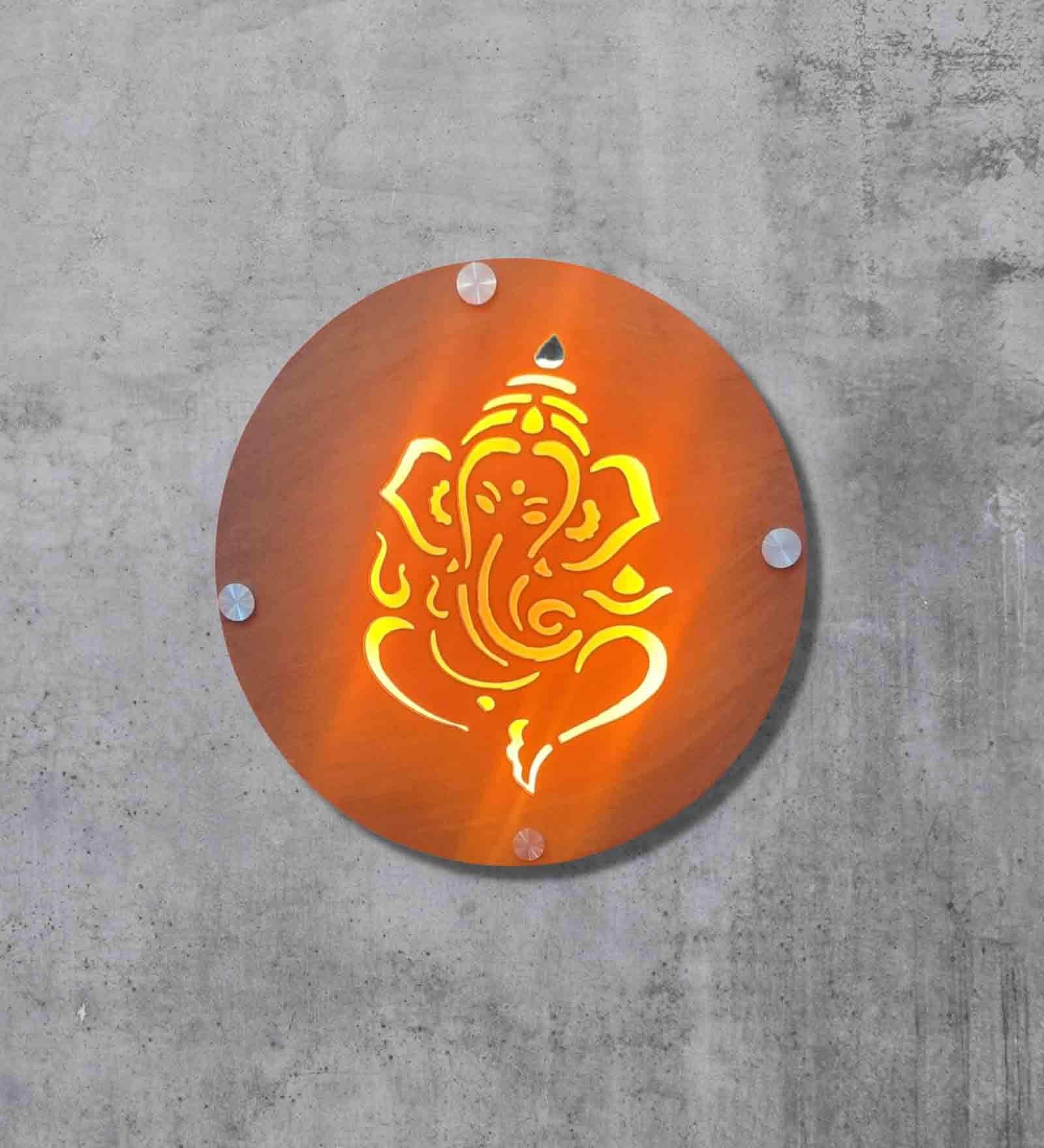 Buy Ganesha LED Multicolor Wooden Wall Art by Chalk My Theme at 42% OFF ...