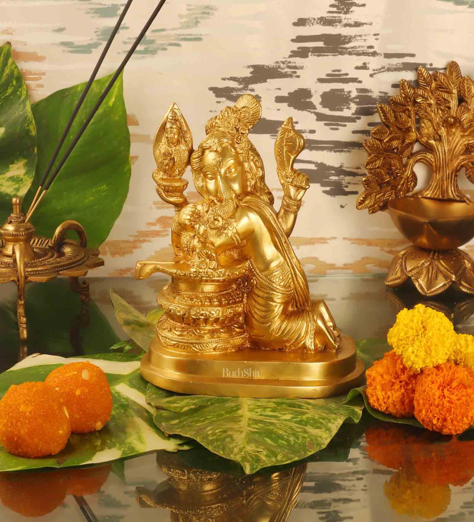 Buy Ganesha Shivling Brass Religious Idol at 32% OFF by BudhShiv ...