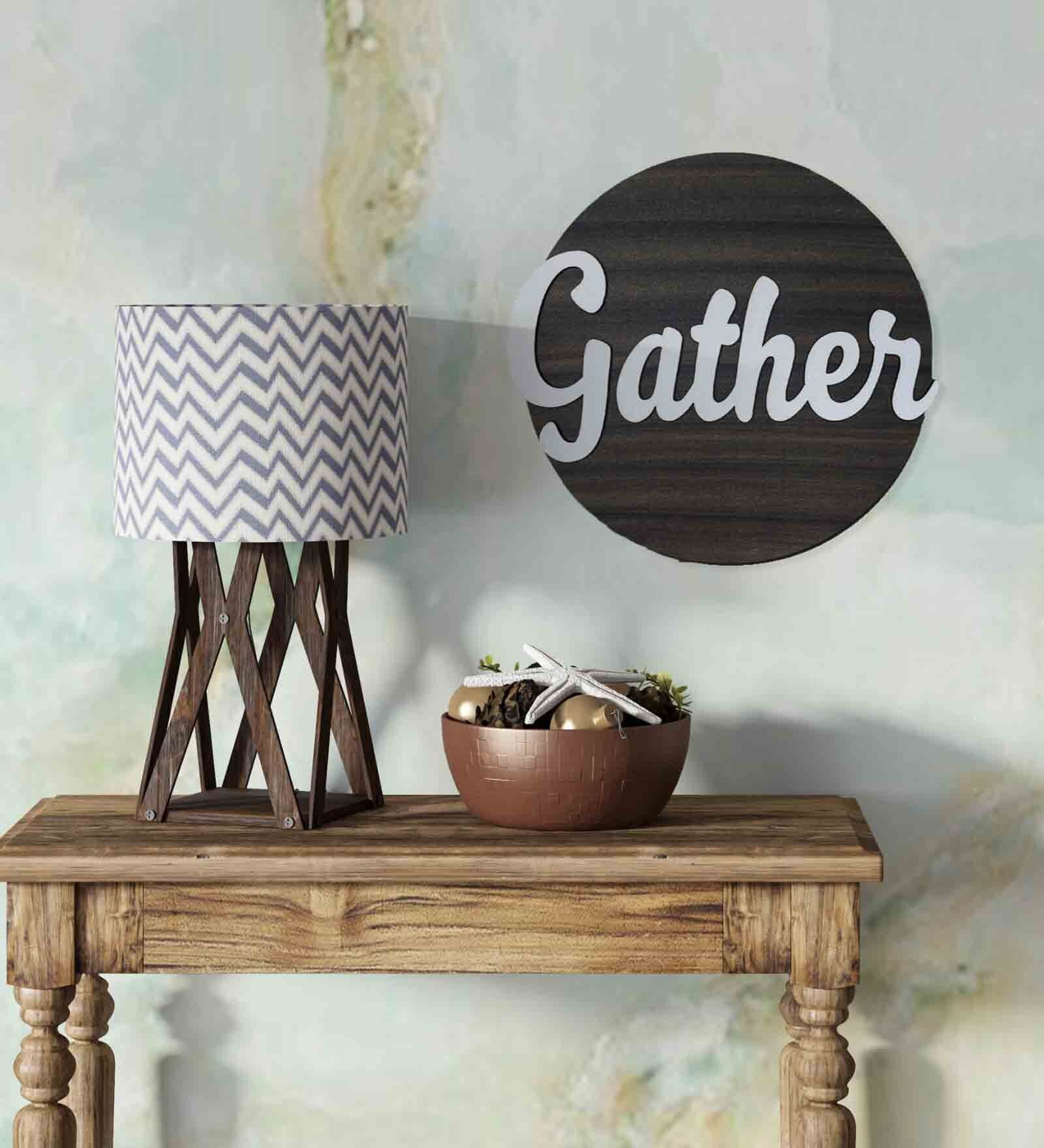 Buy Gather 3D Grey Wooden Wall Art at 30% OFF by Chalk My Theme | Pepperfry
