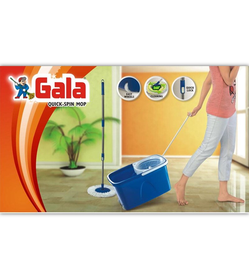 Buy Gala Quick Spin Mop Set + 1 Mop Refill Free Online - Tissues ...