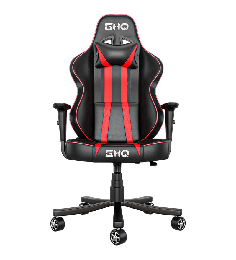 Buy Nintendo Gaming Chair in Black and Red Colour by Gaming HQ Online ...