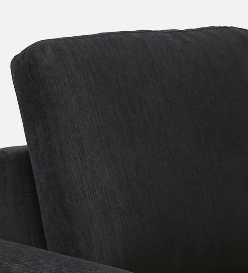 Buy Livigno Fabric 1 Seater Sofa In Charcoal Grey Colour By Woodsworth ...