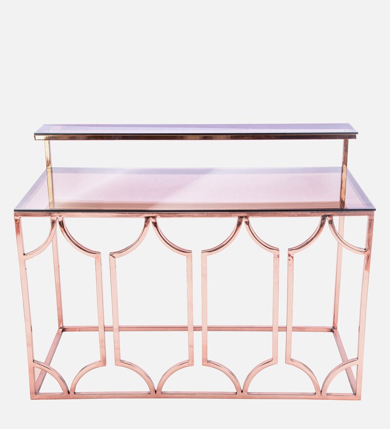 Buy Gatsby Console Table in Gold Finish By Hn Hues Online ...