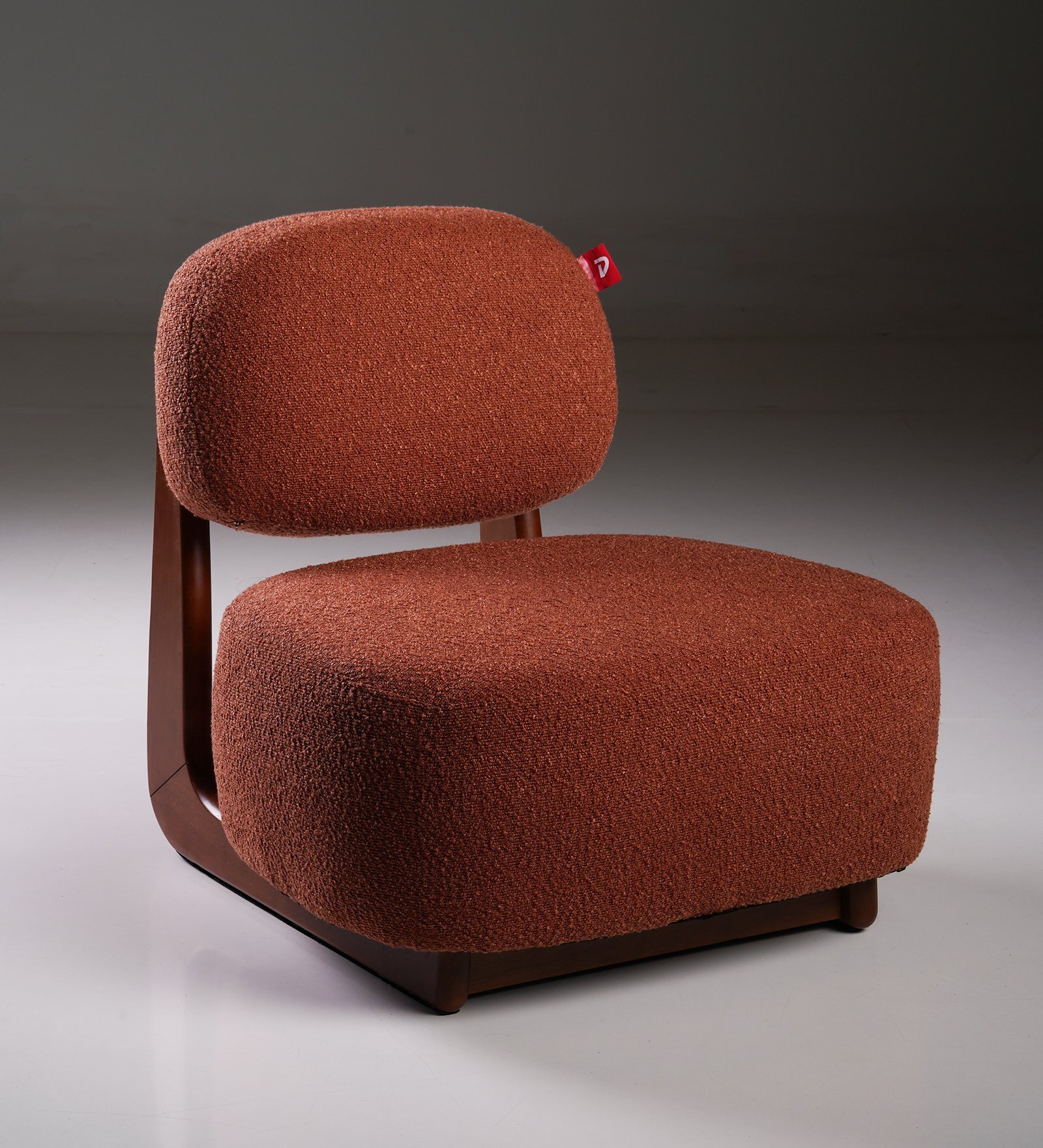 Buy Gemma Lounge Chair In Red Finish at 35% OFF by Durian | Pepperfry